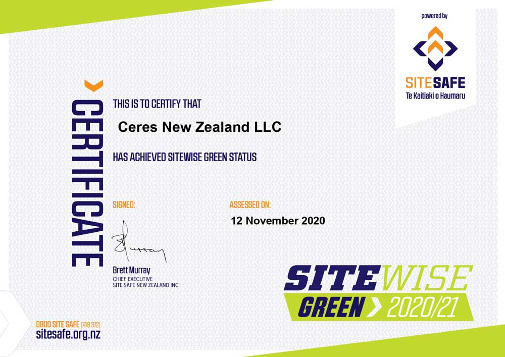 Safety First at Ceres New Zealand | Ceres Certifications